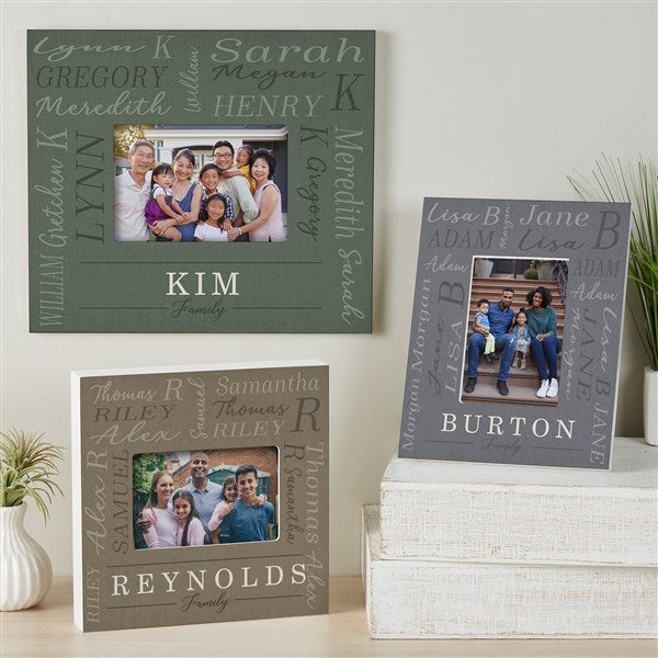 Family Is Everything Personalized Box Picture Frames