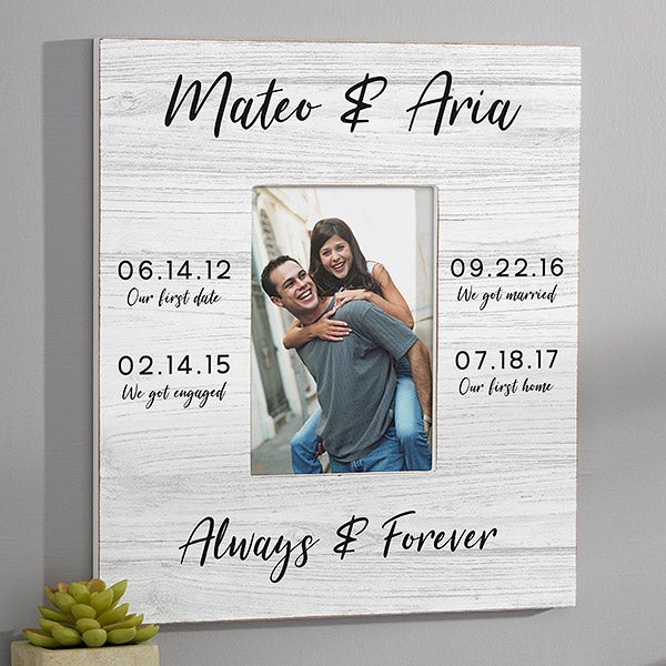 Memorable Dates Personalized Wall Frame - Vertical - For The Home