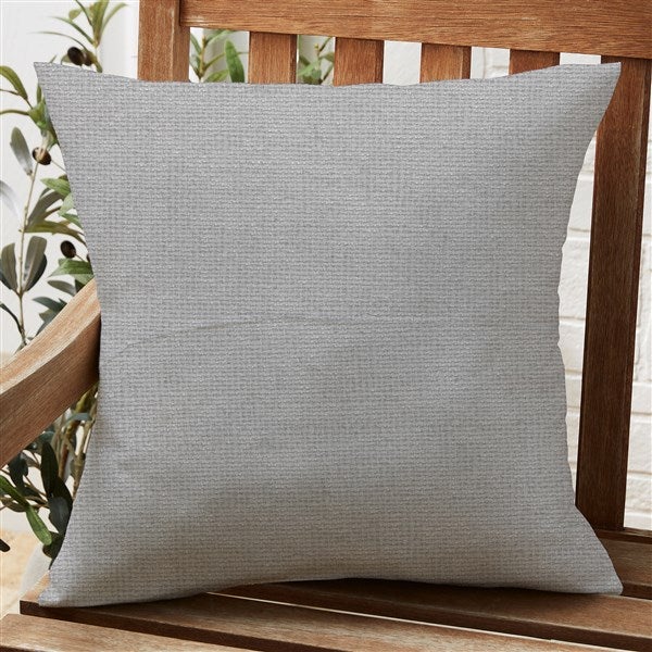 Rustic Address Personalized Outdoor Throw Pillow - 20x20