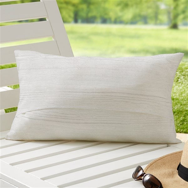 Beach Life Personalized Lumbar Outdoor Throw Pillow - 12x22