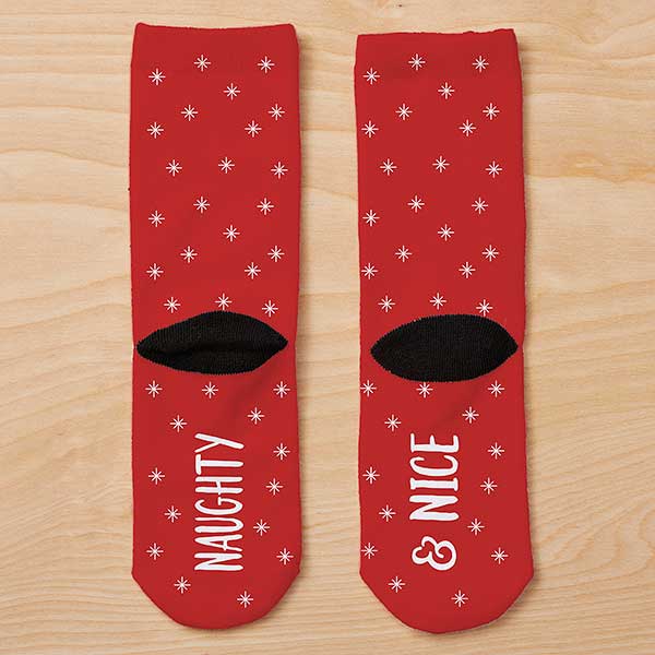 Santa Character Personalized Kids Christmas Socks