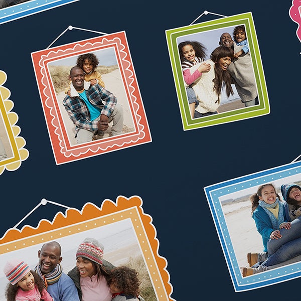 Framed Photo Personalized Wrapping Paper