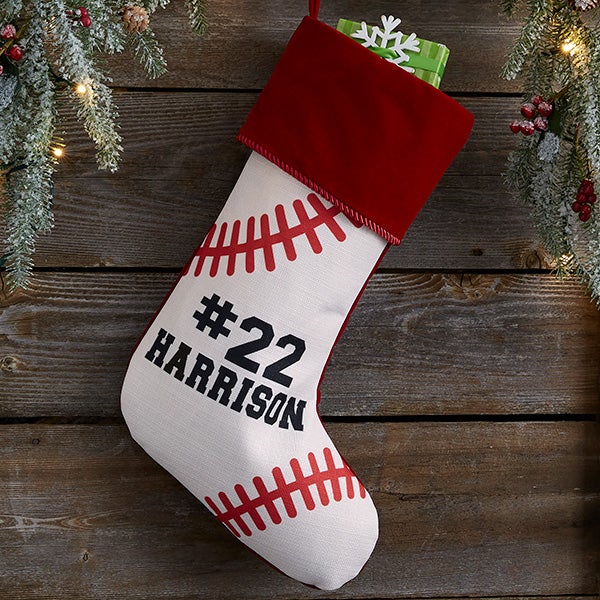 Personalized Baseball Christmas Stockings
