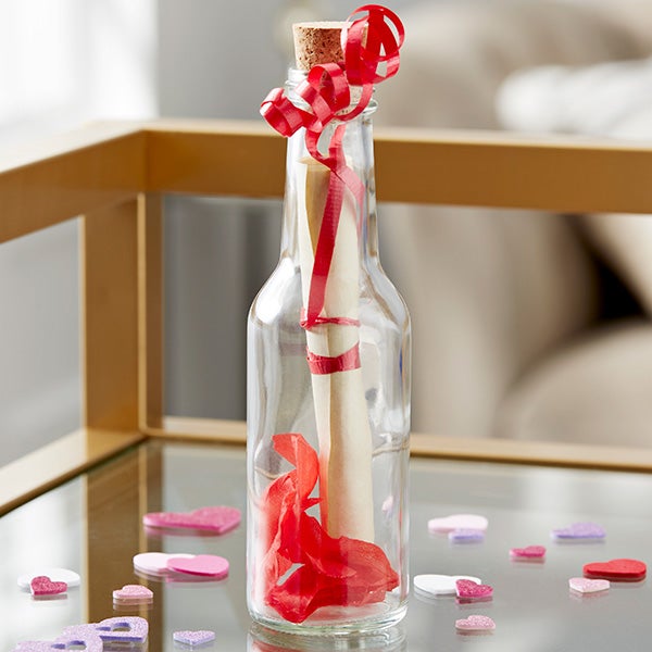 Love Hearts Personalized Love Letter In A Bottle