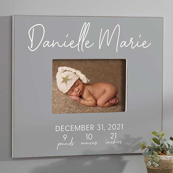 Simple and Sweet Baby Personalized 5x7 Wall Frame Horizontal - Baby Gifts