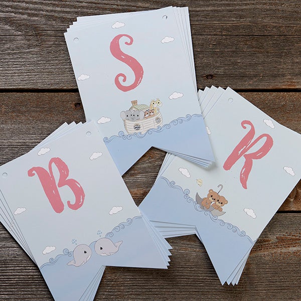Precious Moments Noah's Ark Personalized Bunting Banner