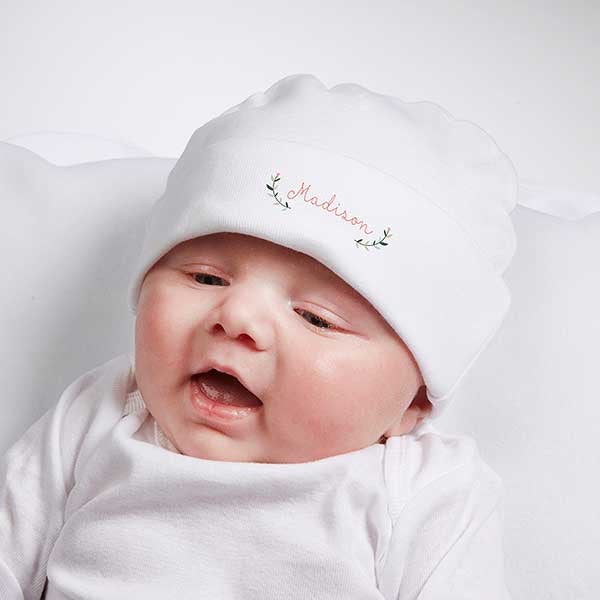 Girly Chic Personalized Baby Hats