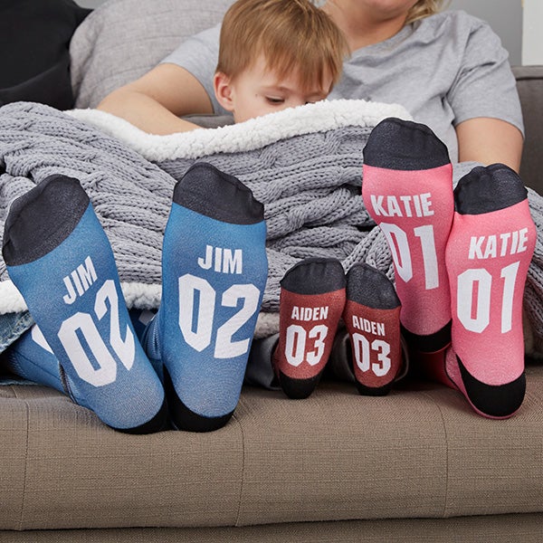 Athletic Number Personalized Women's Socks