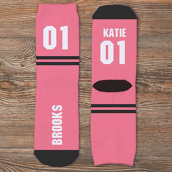 Athletic Number Personalized Women's Socks