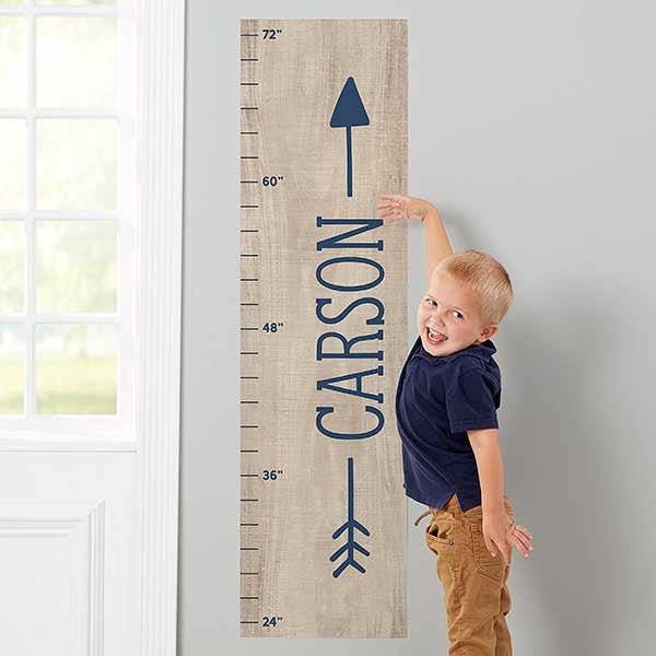 Arrow Personalized Wall Decal Growth Chart