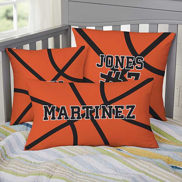 Basketball Personalized Sports Throw Pillows
