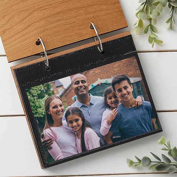 Family Name Personalized Natural Alderwood Photo Album
