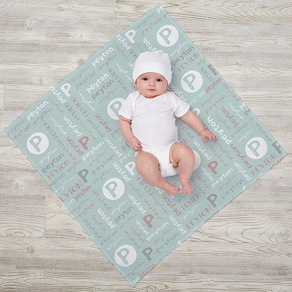 Youthful Name Personalized Baby Receiving Blankets