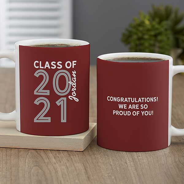 Graduating Class of Personalized Graduation Coffee Mugs