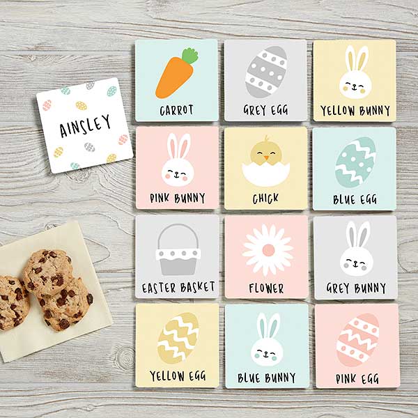 Easter Bunny Personalized Memory Game