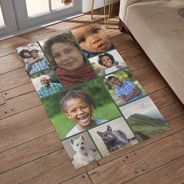 Photo Collage Personalized Area Rugs