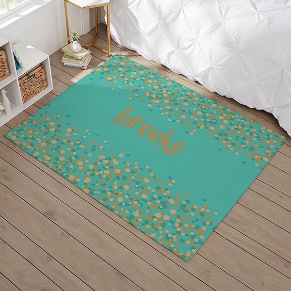 Sparkling Name Personalized 48x60 Area Rug - Kids Gifts