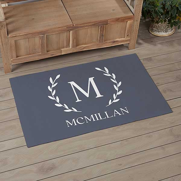 Laurel Initial Personalized Area Rugs