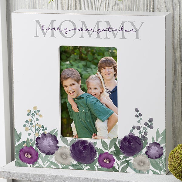 Floral Love Personalized Mom Picture Frames
