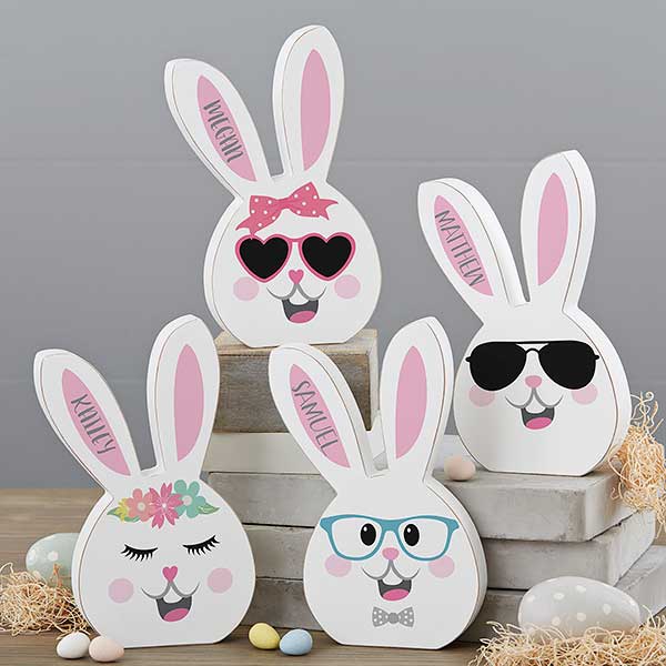 Build Your Own Bunny Personalized Wooden Easter Decorations