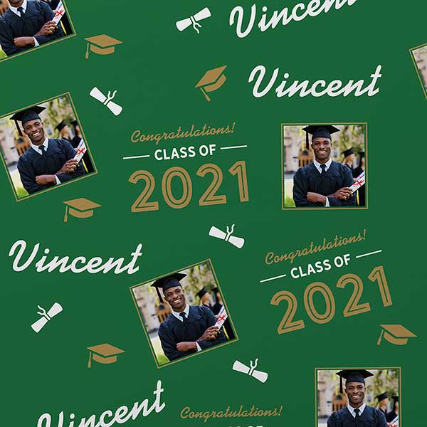 Graduating Class Of Personalized Photo Wrapping Paper Sheets - Wrapping ...