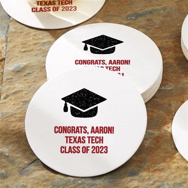 Choose Your Icon Personalized Graduation Paper Coasters
