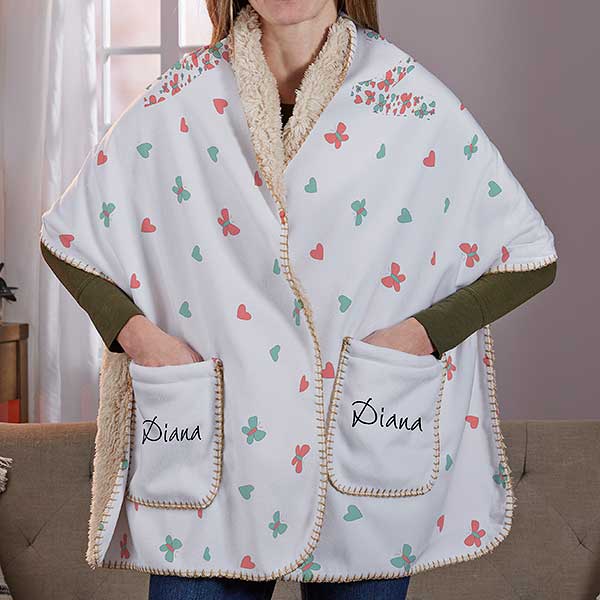 Floral Mom philoSophie's Personalized Cuddle Wrap
