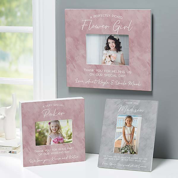 Flower Girl Personalized Frame - 5x7 Horizontal Wall