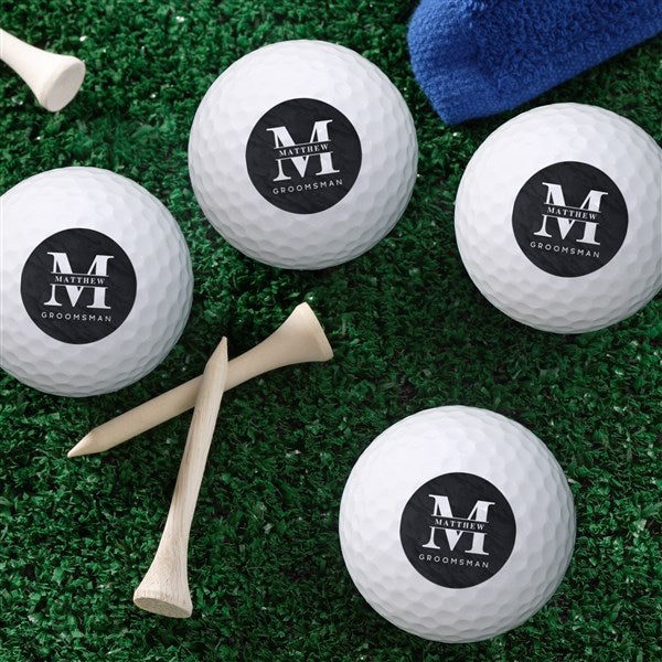Lavish Groomsmen Wedding Personalized Golf Balls