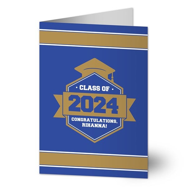 Class Of Personalized Graduation Greeting Card - Signature