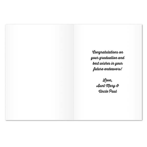 Class Of Personalized Graduation Greeting Card - Signature