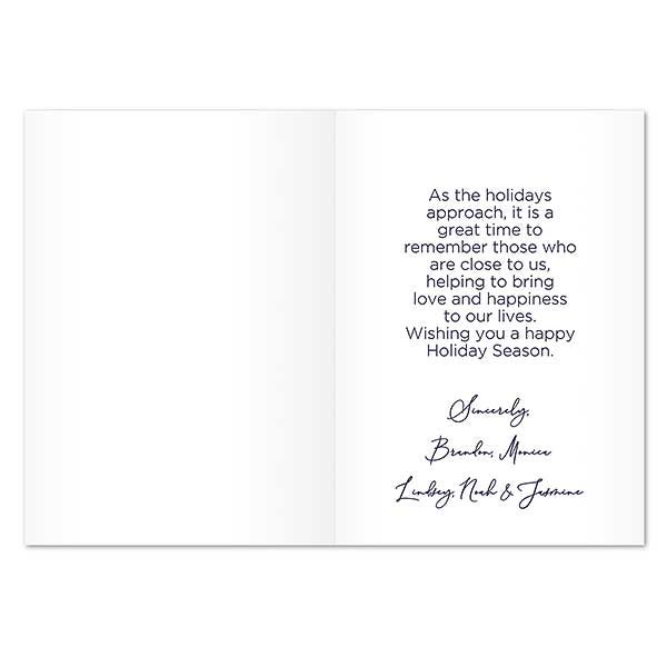 Religious Typography Personalized Holiday Cards