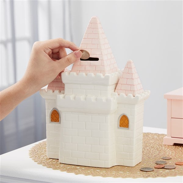 Princess Castle Personalized Piggy Bank