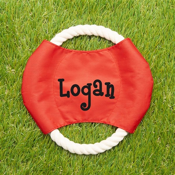 Personalized Dog Rope Flyer Toy