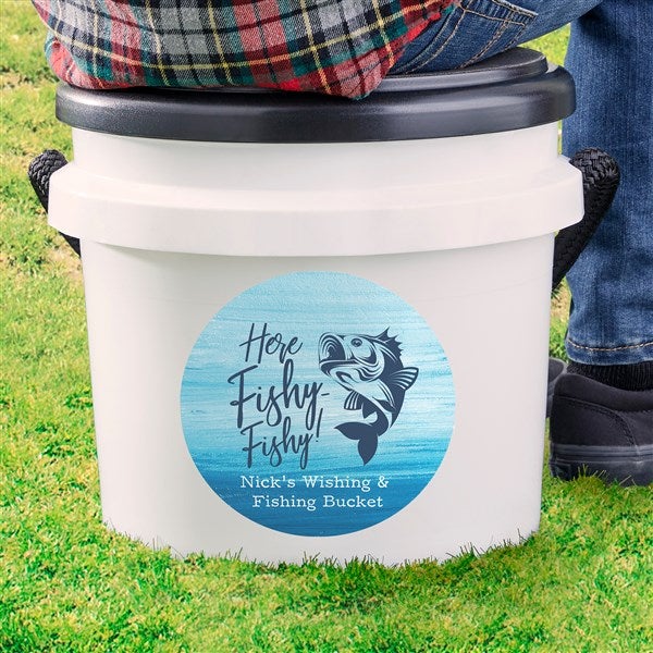 His Favorite Personalized Fishing Bucket Cooler
