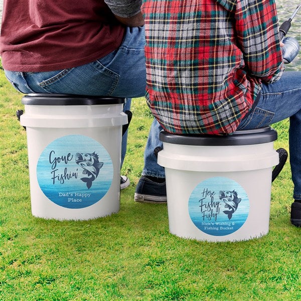 His Favorite Personalized Fishing Bucket Cooler