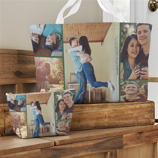5 Photo Collage Personalized Tote Bag