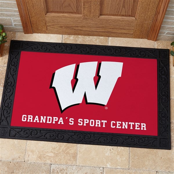 NCAA Wisconsin Badgers Personalized Doormat - 20x35