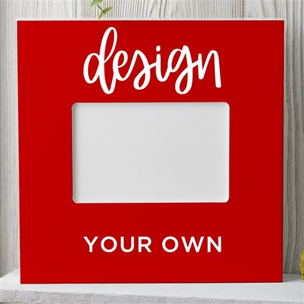 Design Your Own Personalized Box Picture Frame- Burgundy