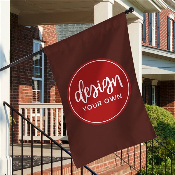 Design Your Own Personalized House Flag- Brown