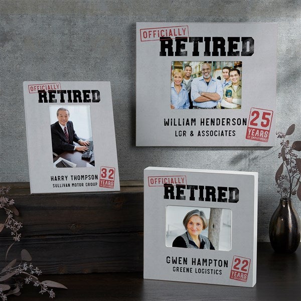 Retirement Personalized Picture Frames