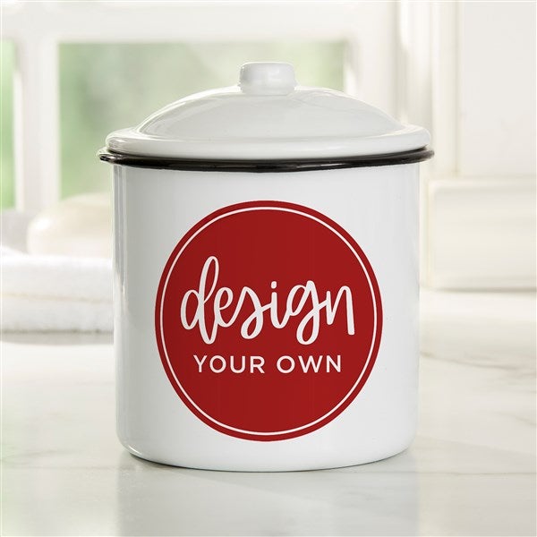 Design Your Own Personalized Medium Enamel Canister