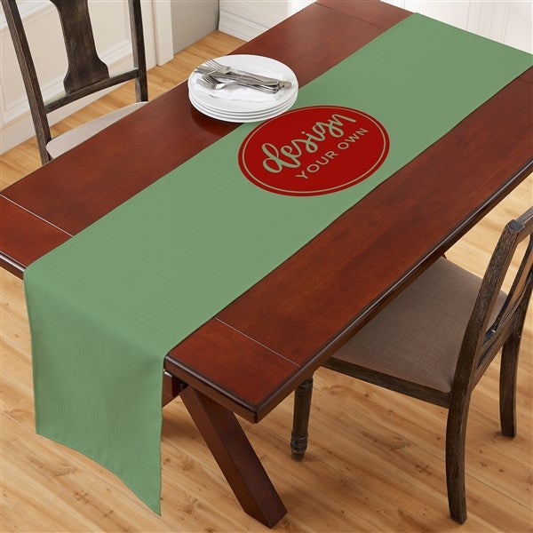 Design Your Own Personalized Table Runner - Large - Sage Green