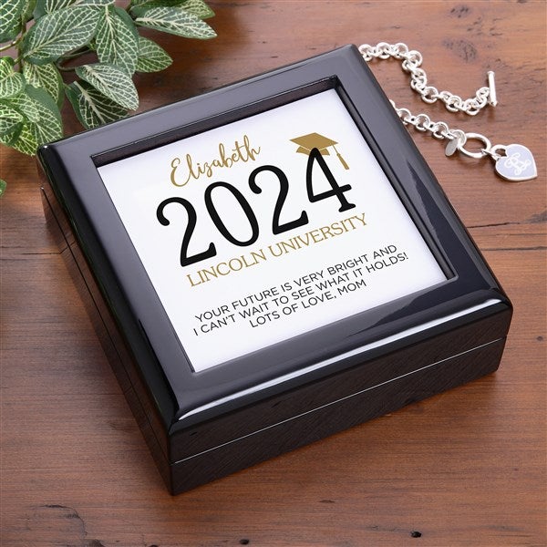 Classic Graduation Personalized Jewelry Box