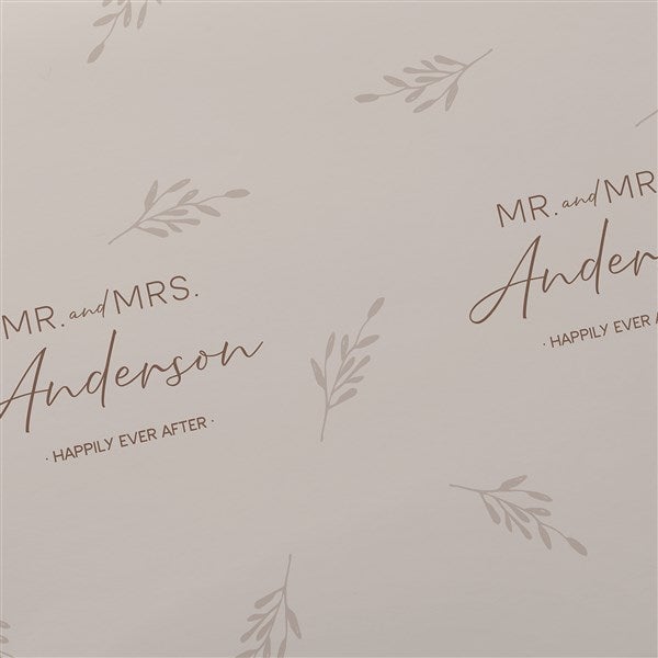 Natural Love Personalized Wedding Wrapping Paper Roll