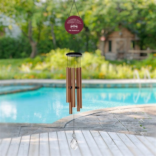 NCAA Mississippi State Bulldogs Personalized Wind Chimes
