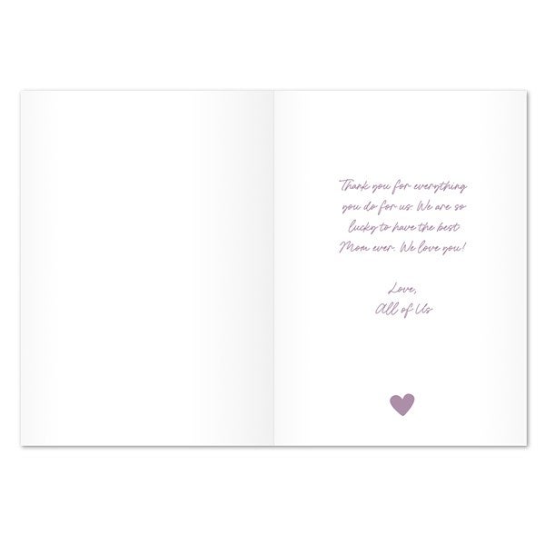Family Heart Personalized Greeting Cards