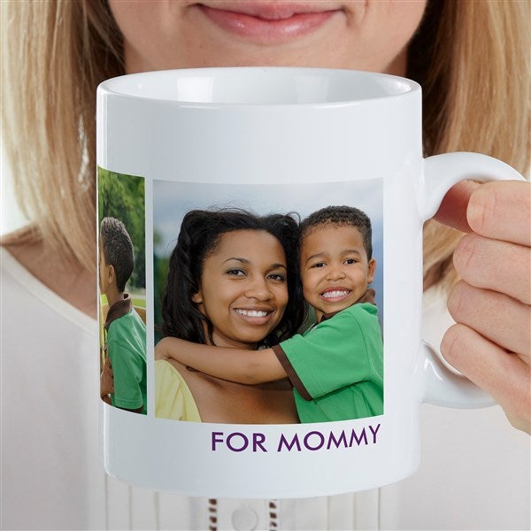Picture Perfect 3 Photo Personalized 30oz Coffee Mug
