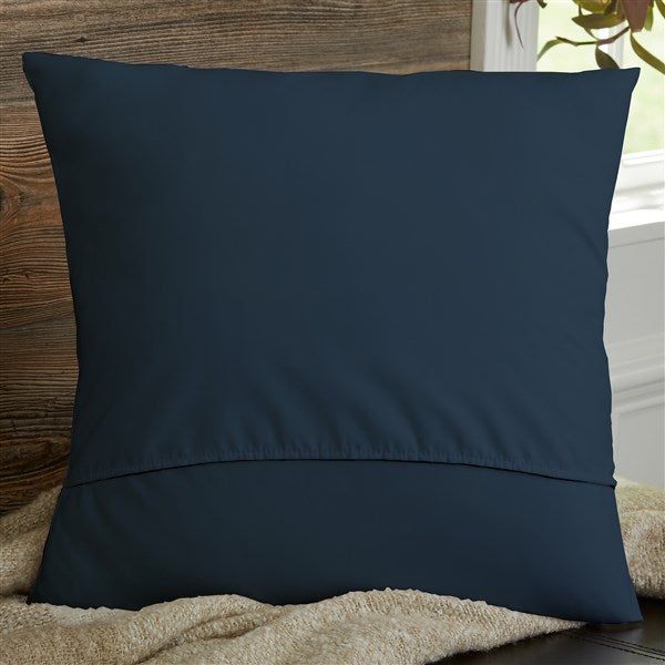 Happy Little Moments Personalized 14x14 Photo Velvet Throw Pillow