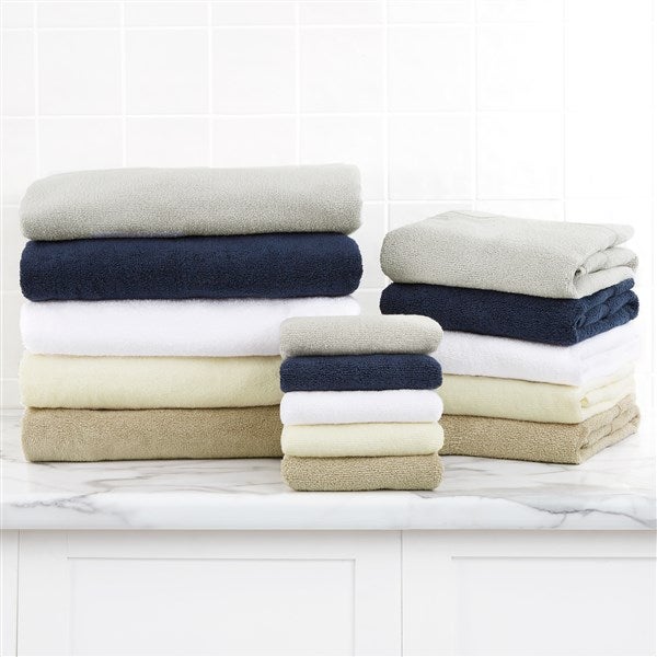 His or Hers Embroidered Luxury Cotton Bath Towel Collection
